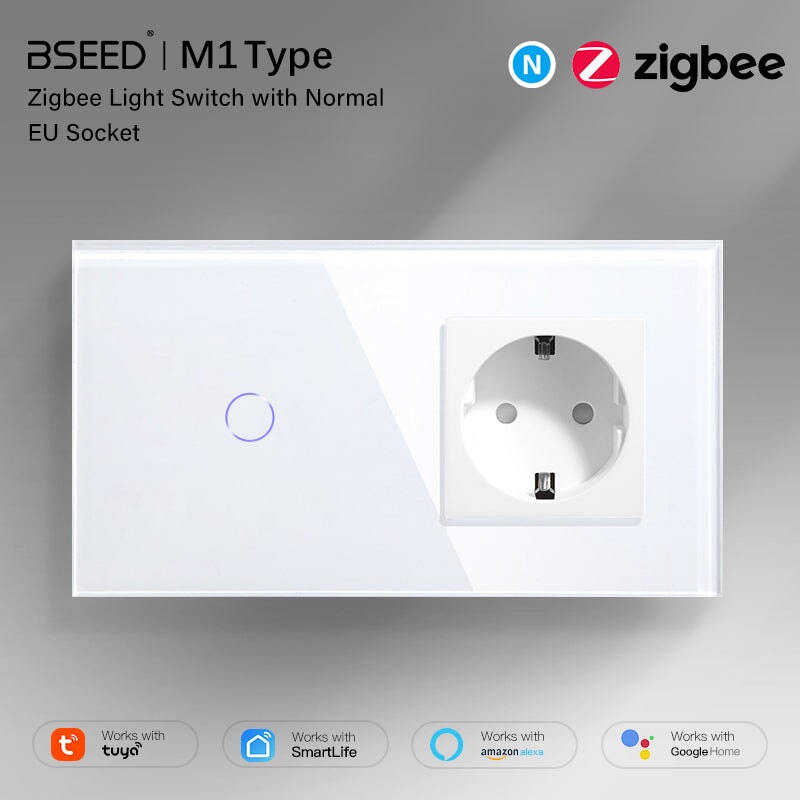 Bseed Zigbee 1/2/3 Gang Switch With Normal Socket – Bseedswitch