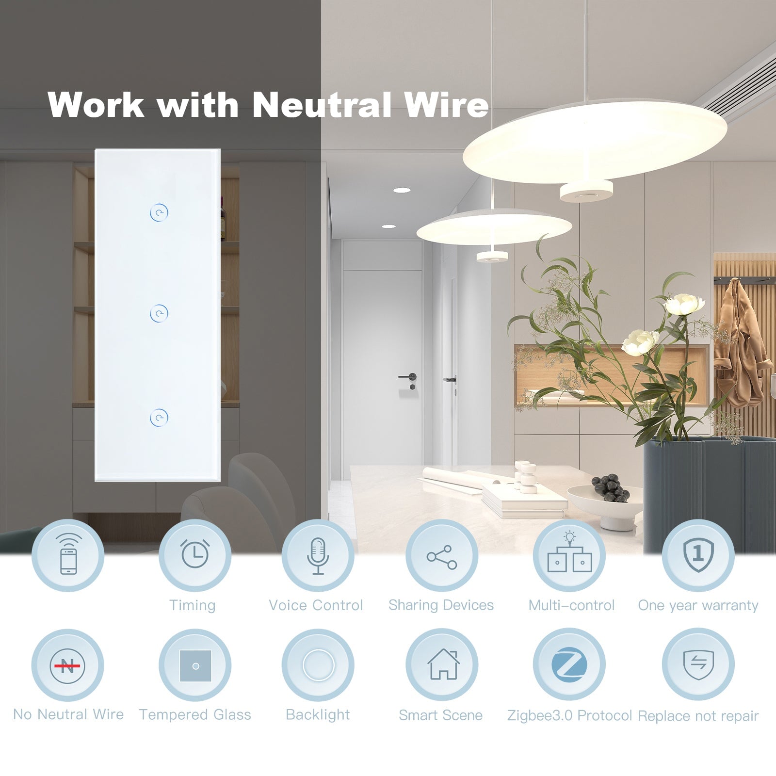 BSEED Zigbee Triple 1/2/3 Gang Smart Wall Switches – Bseedswitch