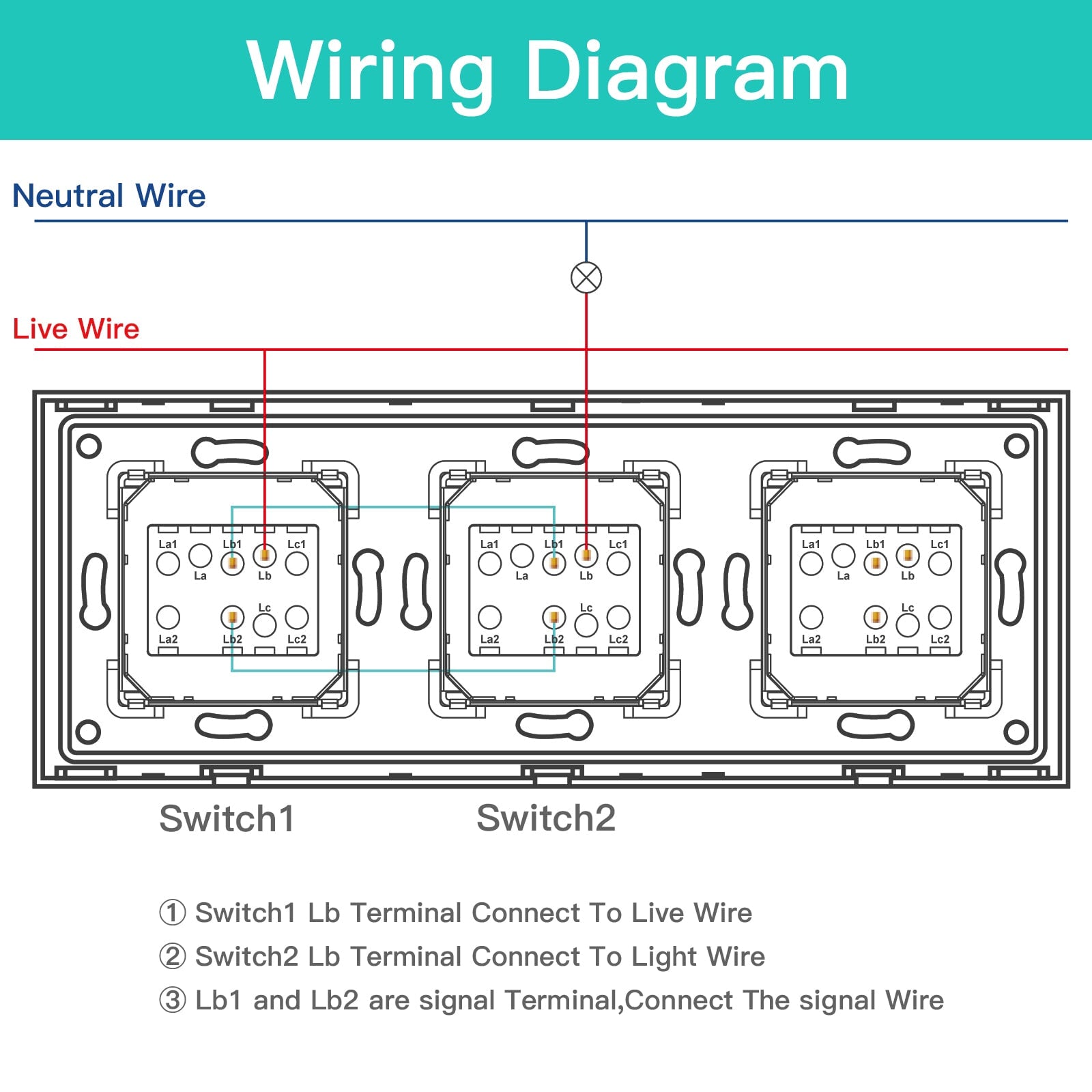 Bseed 2Way Button Light Switch Mechanical Switches Crossbar Switch 228 ...