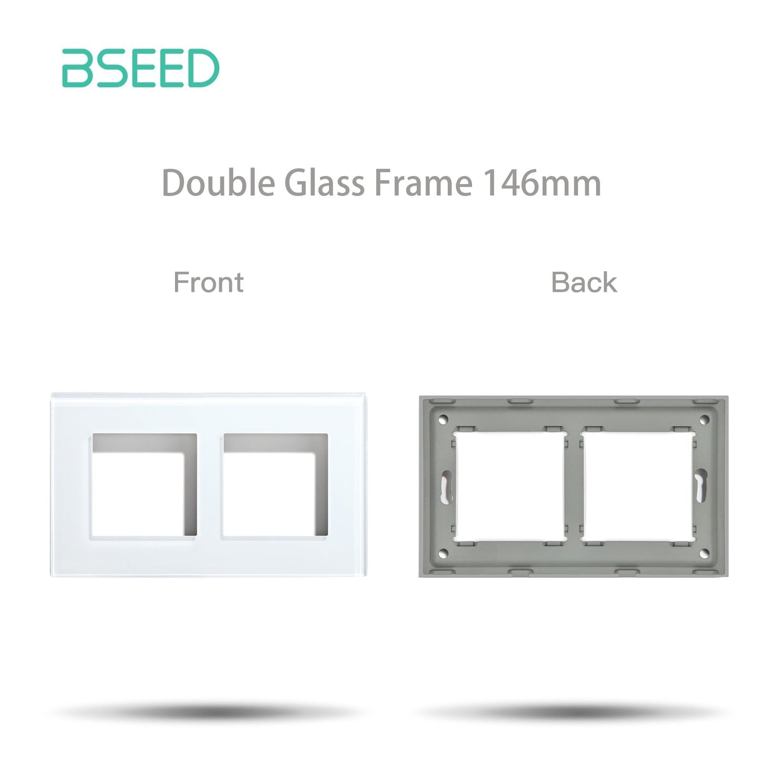 Bseed Crystal Glass Frames Socket Frame 4 Color 1/2/3/4/5 Slotes DIY P