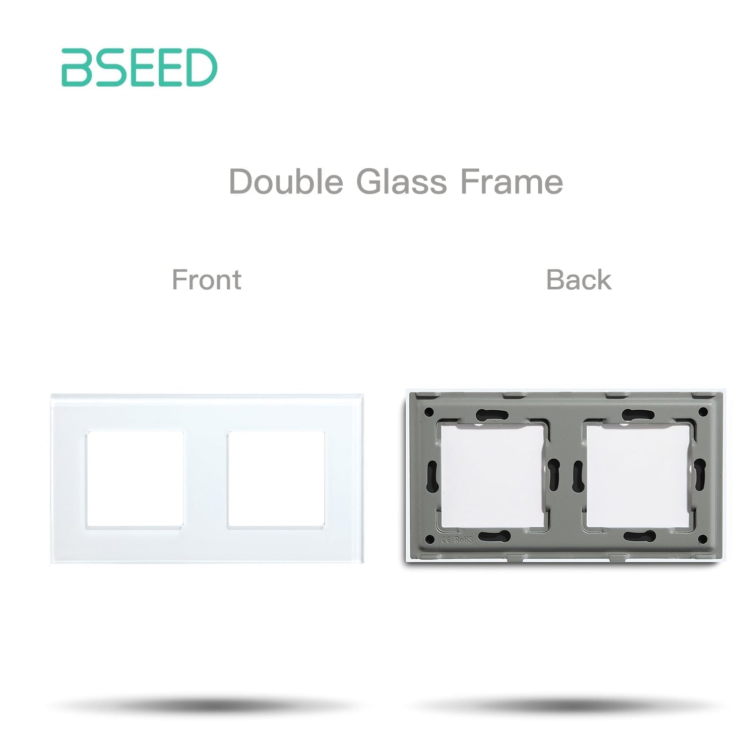 Bseed Crystal Glass Frames Socket Frame 4 Color 1/2/3/4/5 Slotes DIY P