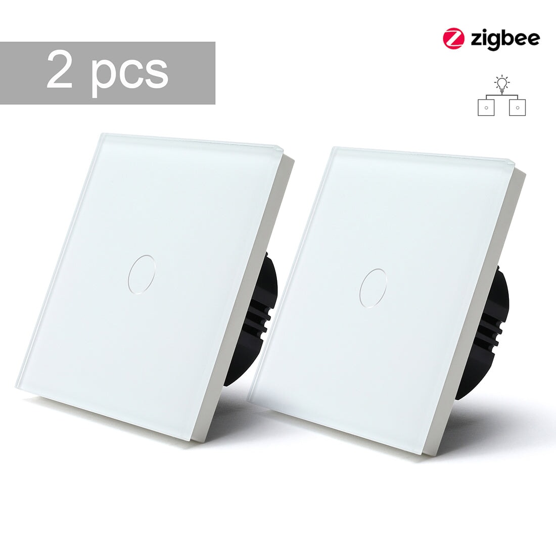 BSEED Zigbee Single Live Line Switch 1/2/3 Gang 1/2/3 Way Wall Smart L ...