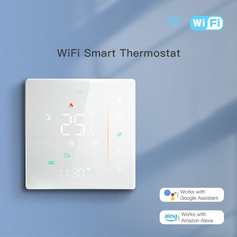 BSEED WiFi Touch LED integrated Screen Floor Heating Room Thermostat C ...