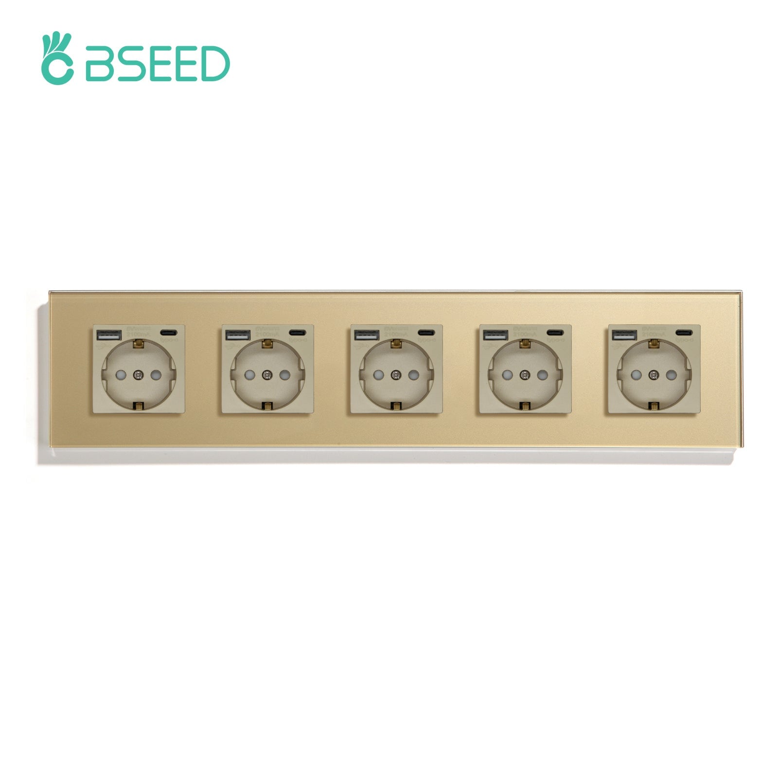 BSEED EU sockets Type-C Interface Outlet Wall Socket With Charge Port ...