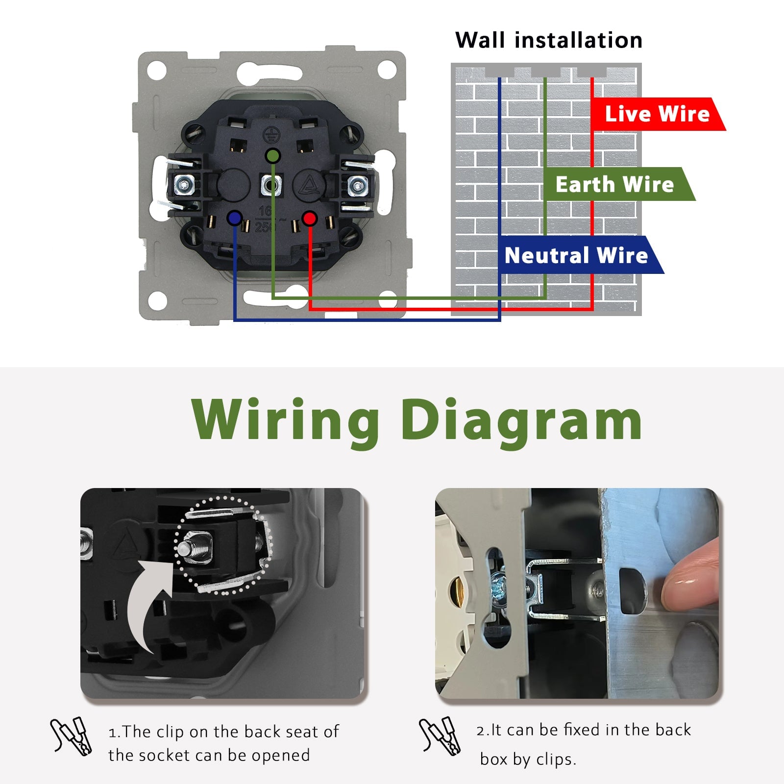 SG SHOP SELLER] 1 Gang / 2 Gang Switch Socket Mounting Box / Partition ...