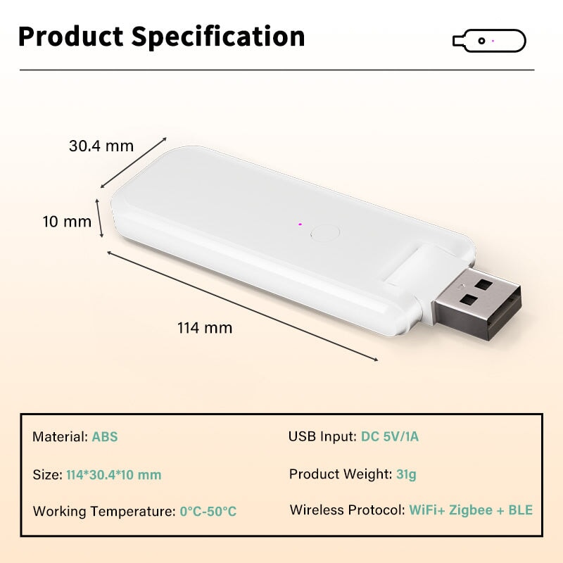 Tuya Smart USB Multi-model Gateway Bluetooth+ZigBee Wireless Hub ...