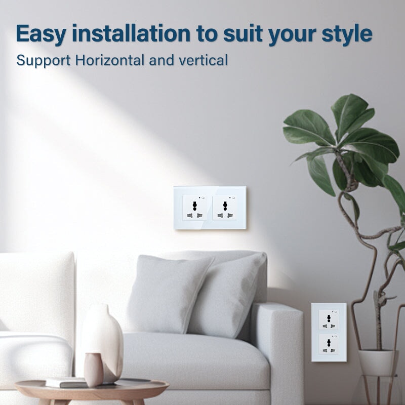 BSEED Smart WiFi Multi-Function Wall Sockets with Energy monitoring ...
