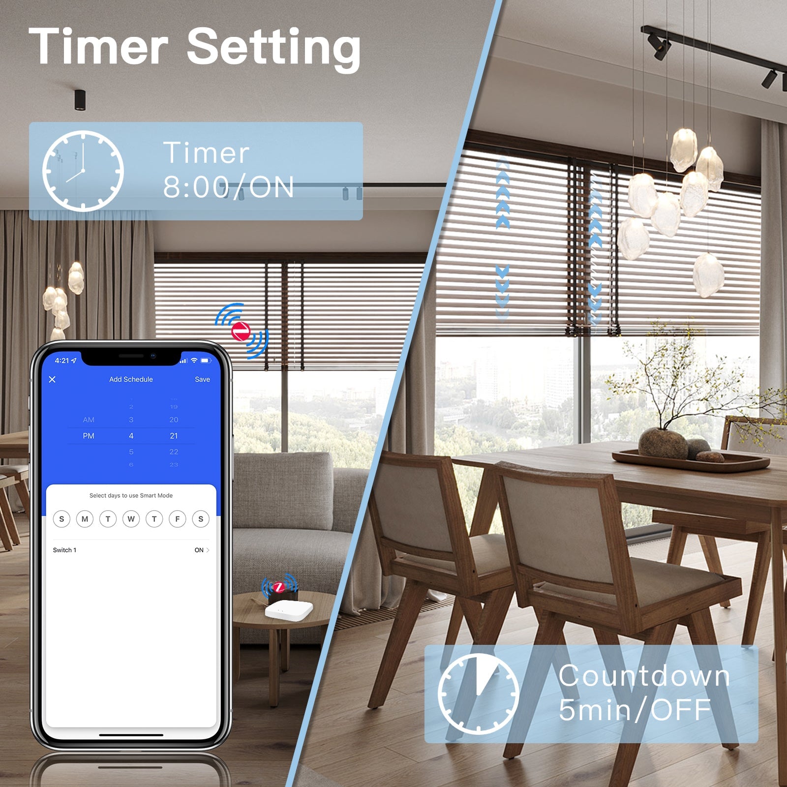 BSEED Zigbee triple Shutter Switch Smart Wall Touch Switch – Bseedswitch