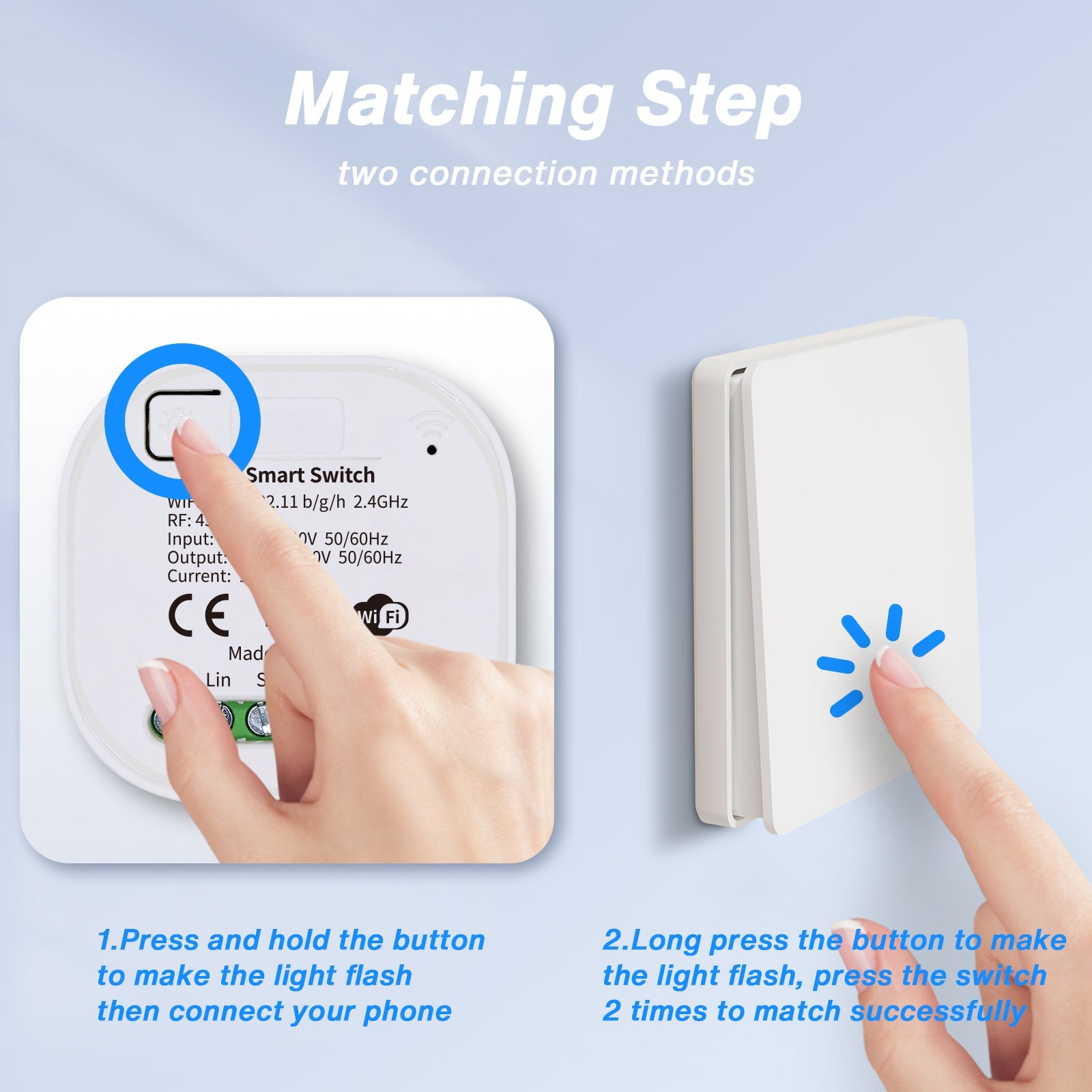 BSEED Smart WiFi RF433 Tuya Wireless Switch Module Push Button Circuit ...