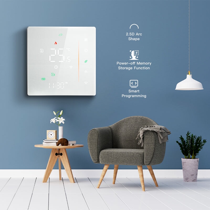 BSEED WiFi Touch LED integrated Screen Floor Heating Room Thermostat C ...