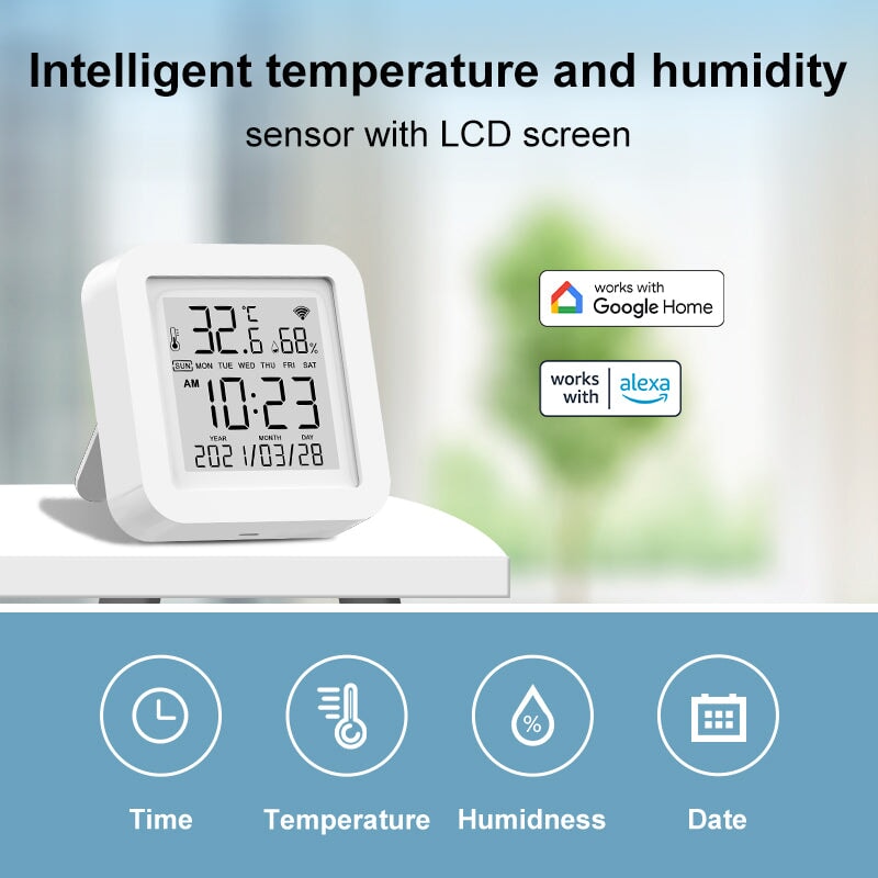 BSEED WIFI smart Tuya Zigbee Temp & Humidity Sensor – Bseedswitch