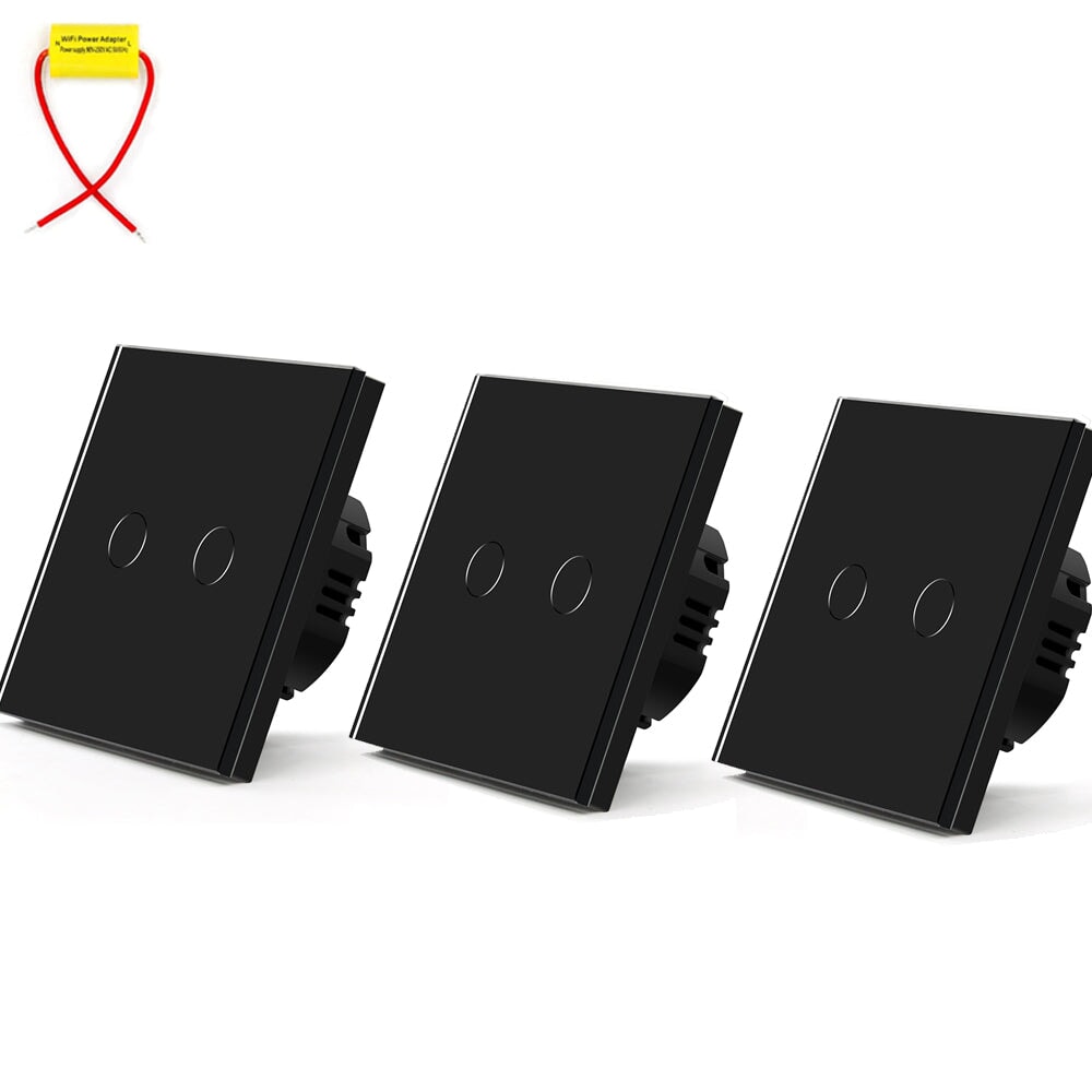 BSEED Single Line Wifi Light Switch 1/2/3 Gang 1/2/3 Way Smart Switch ...