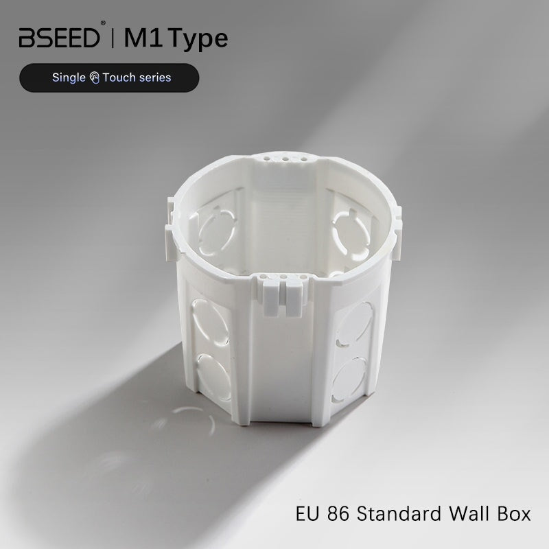 BSEED Wall Round Mounting Box White Back Box Internal Cassette Wiring ...