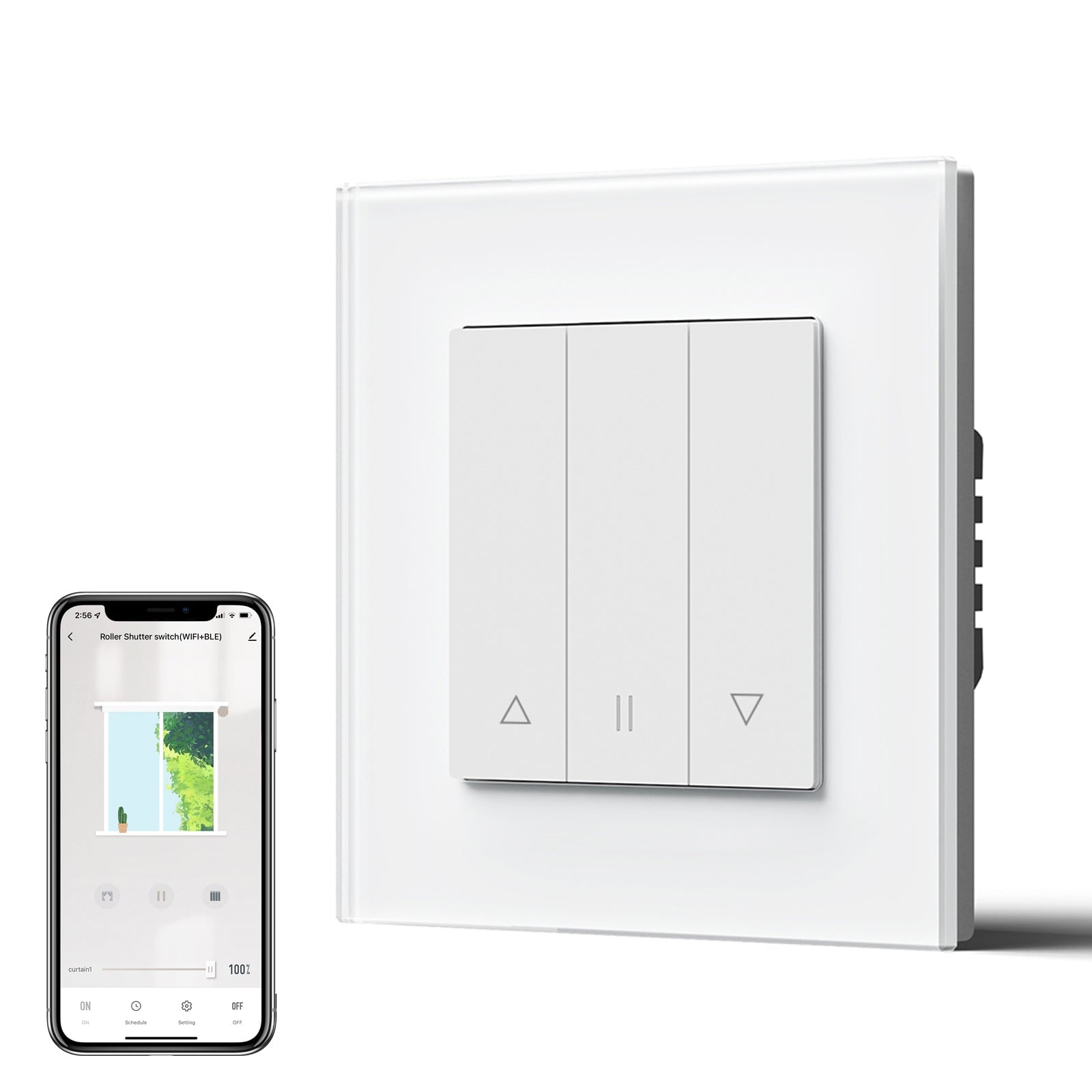 Bseed Echo Smart Wifi Roller Shutter Switch Work with Tuya Alex Google