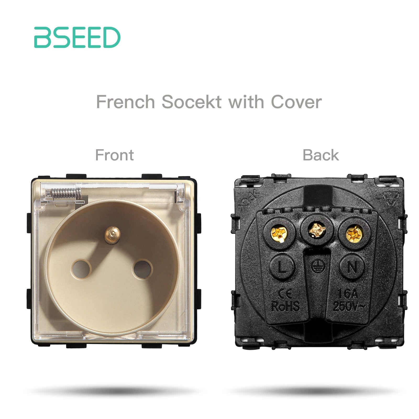 BSEED EU/FR standard Function Key Cover Socket DIY Parts – Bseedswitch