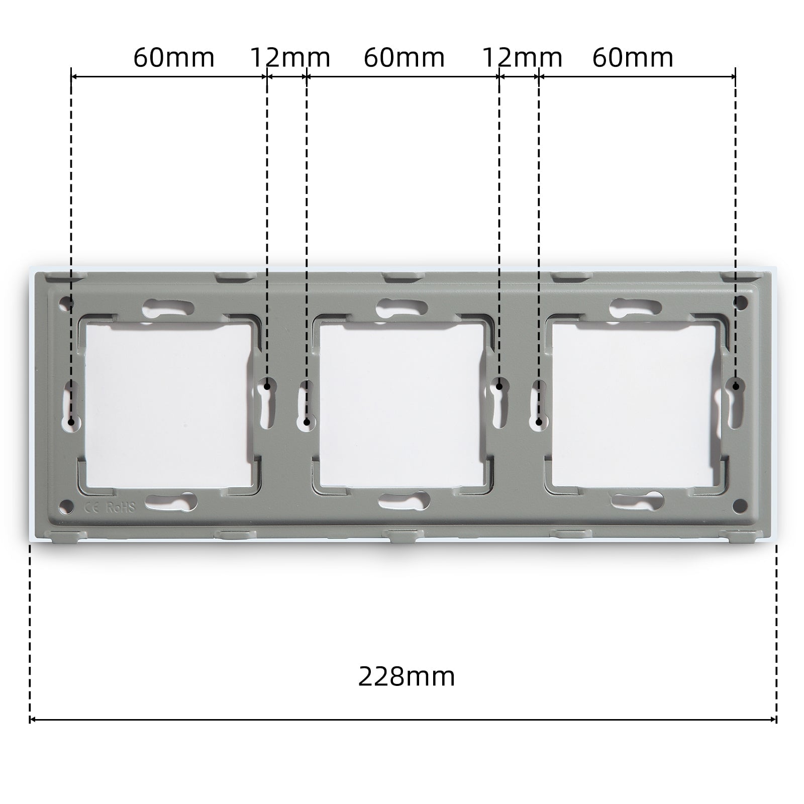 Bseed plastic frame socket 4 colors 1/2/3/4/5 slot DIY parts – Bseedswitch