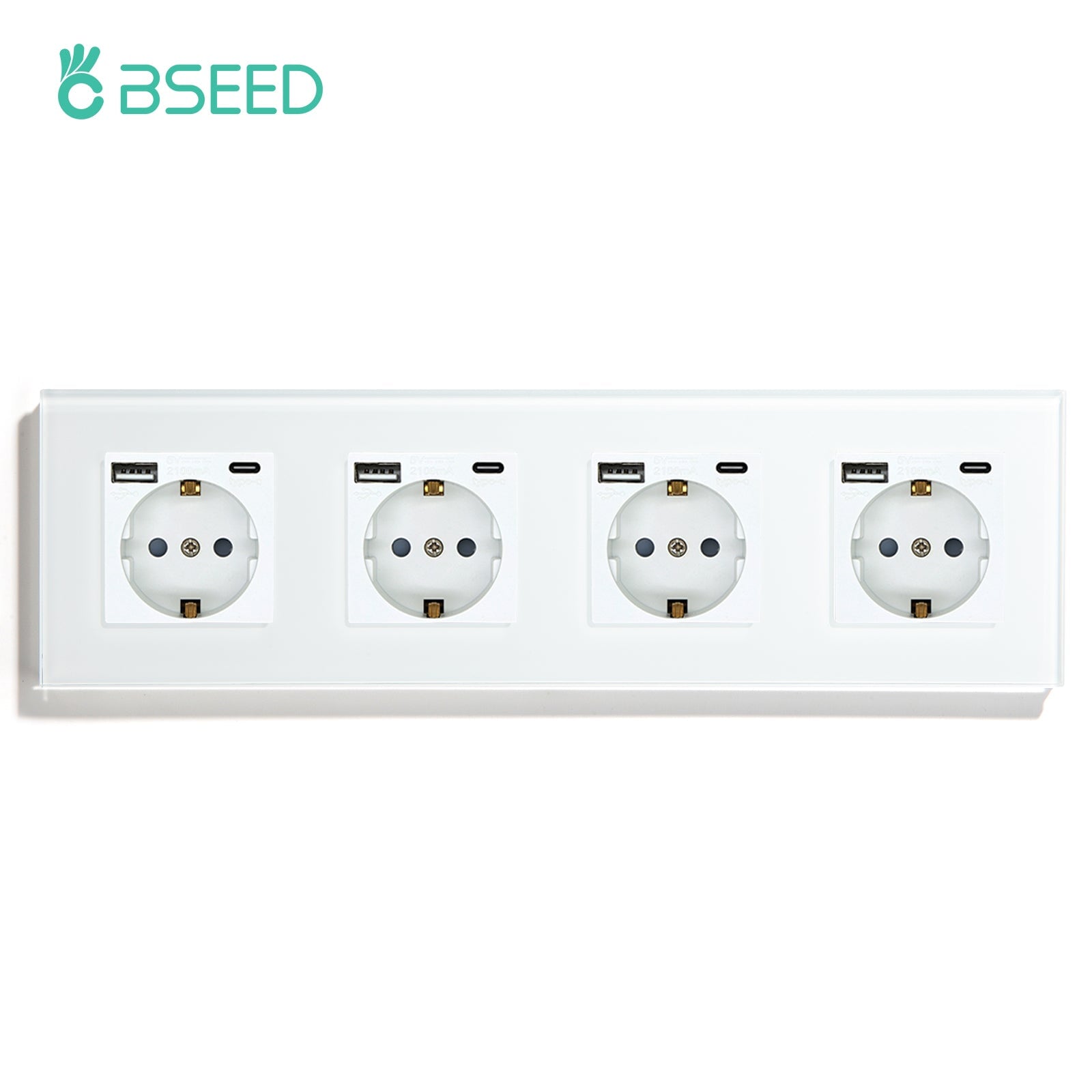 BSEED EU sockets Type-C Interface Outlet Wall Socket With Charge Port ...