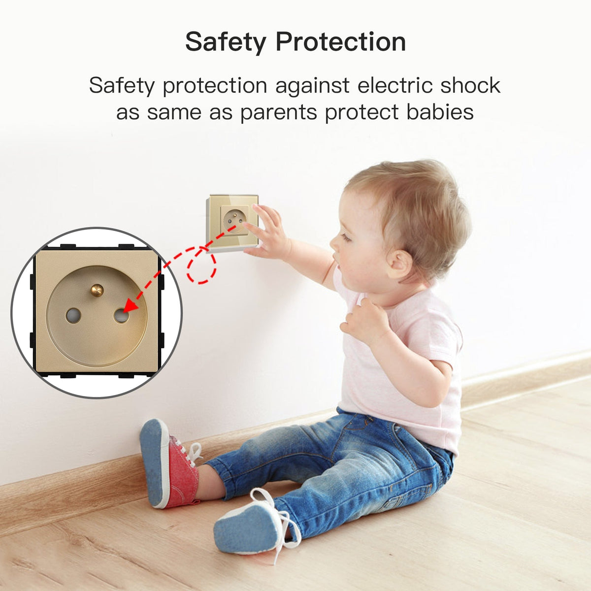 BSEED FR Wall Sockets Type-C Interface Outlet Wall Socket With Charge ...