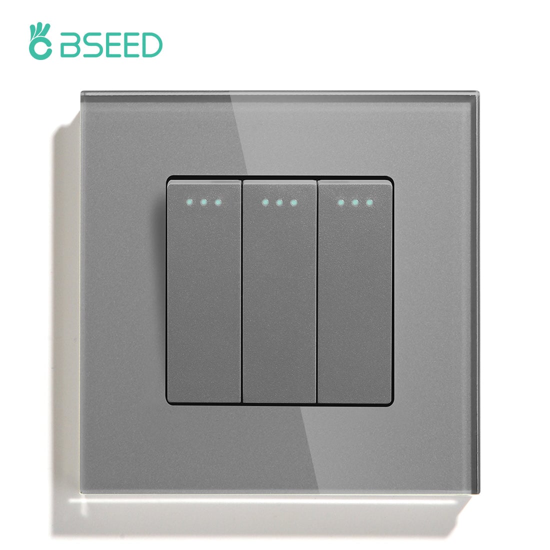 Bseed Button Light Switch 1/2/3 Gang 1/2 Way Mechanical Switches Cross ...