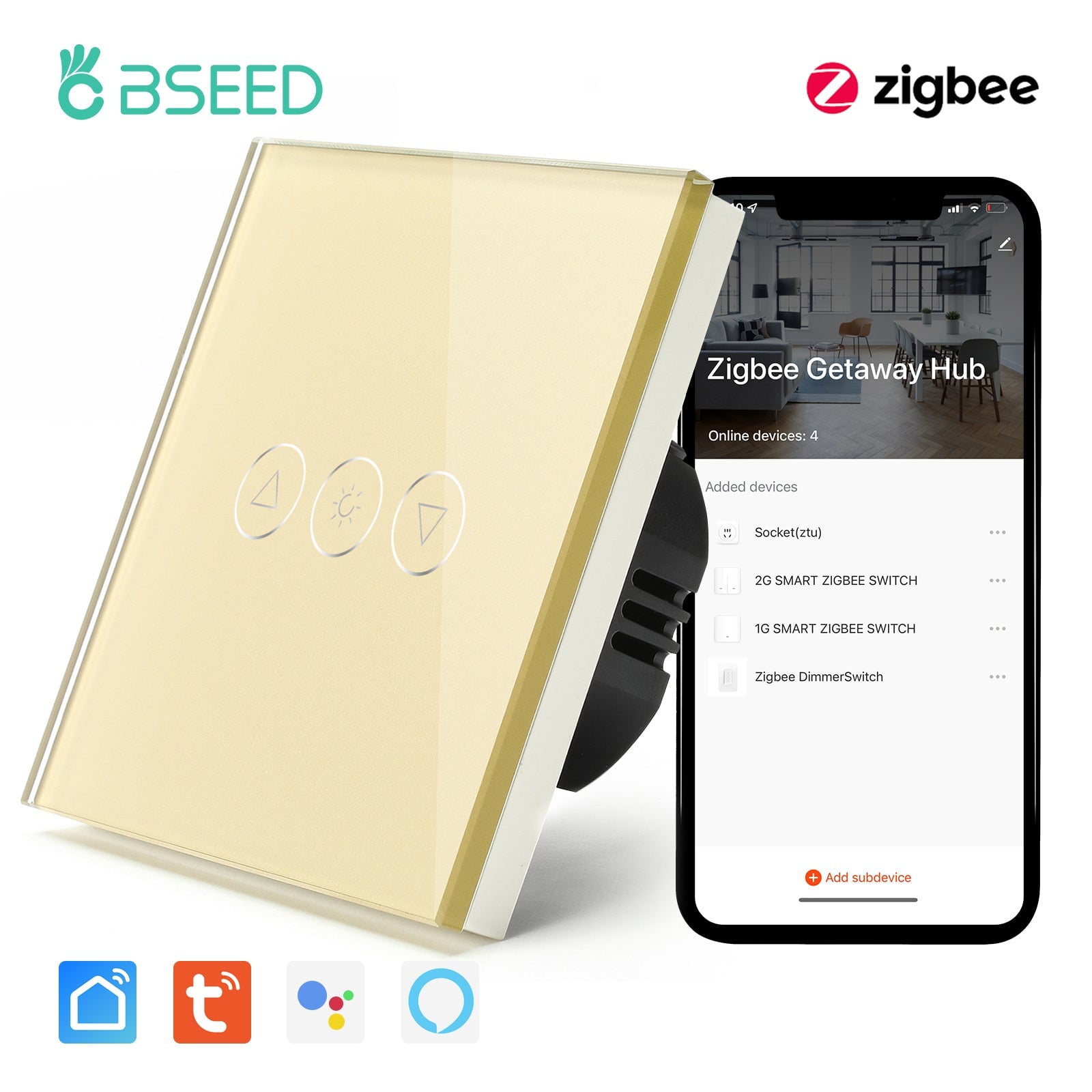 Bseed New Zigbee Touch Light Dimmer Smart Switch – Bseedswitch