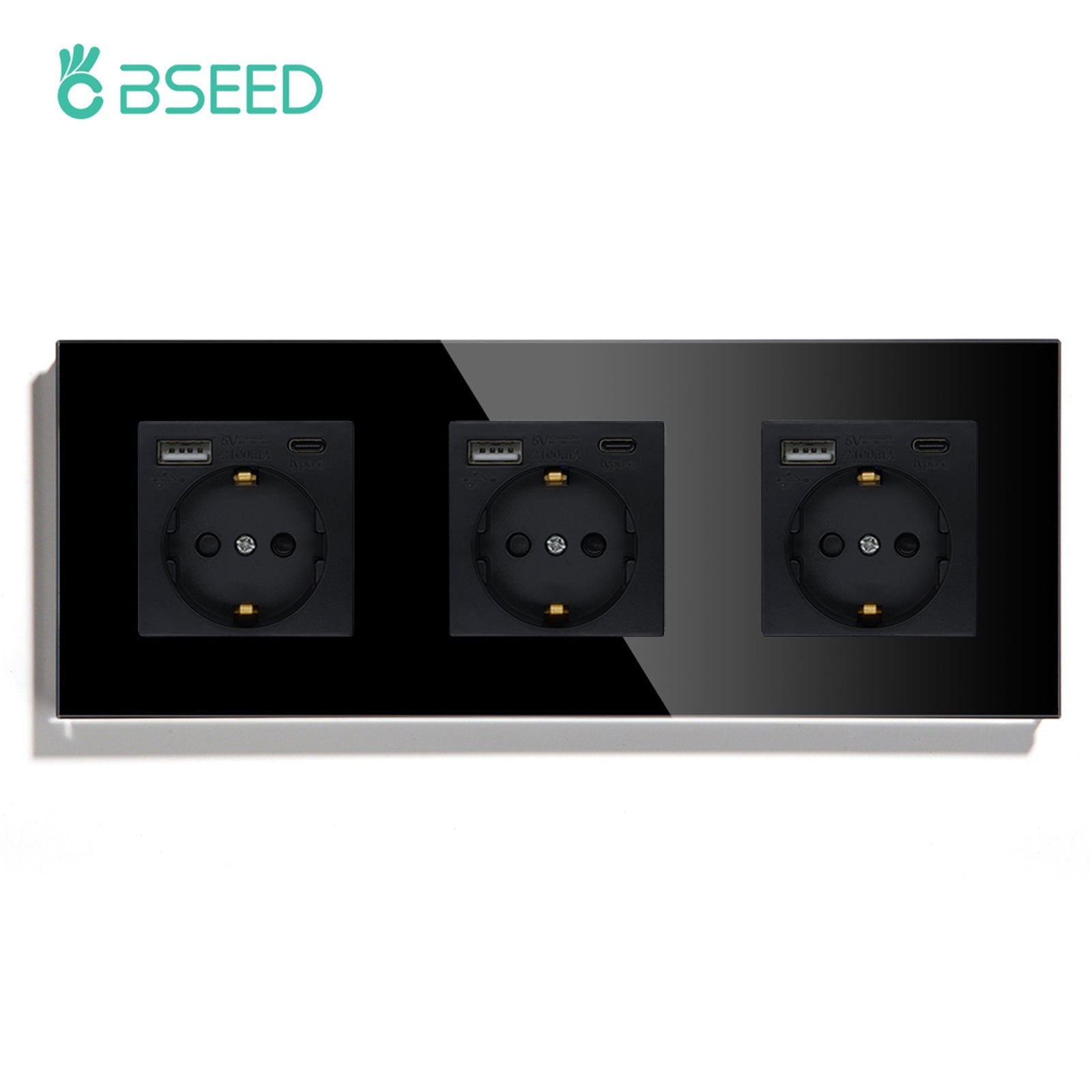 BSEED EU sockets Type-C Interface Outlet Wall Socket With Charge Port ...
