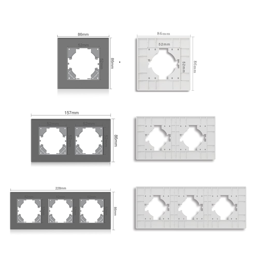 Bseed M2 Series PC Glass Frames Socket with Claws Frame DIY Part