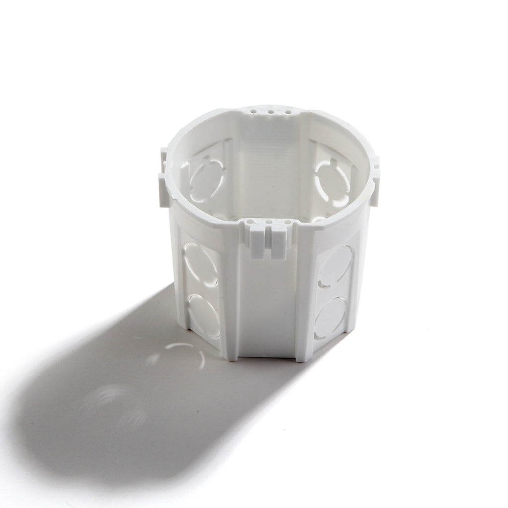 BSEED Wall Round Mounting Box White Back Box Internal Cassette Wiring ...