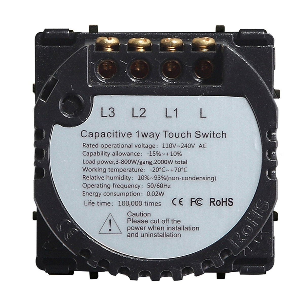 Bseed Light Switch 1/2/3/4 Gang 1/2/3 Way Function Key Touch Control 3 ...