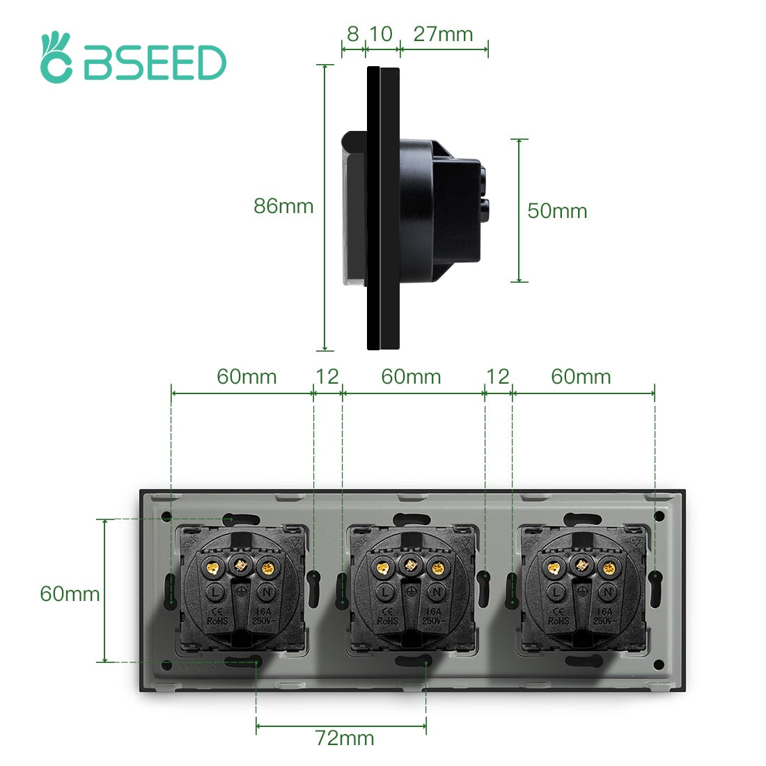 Bseed Waterproof Socket EU Standard – Bseedswitch