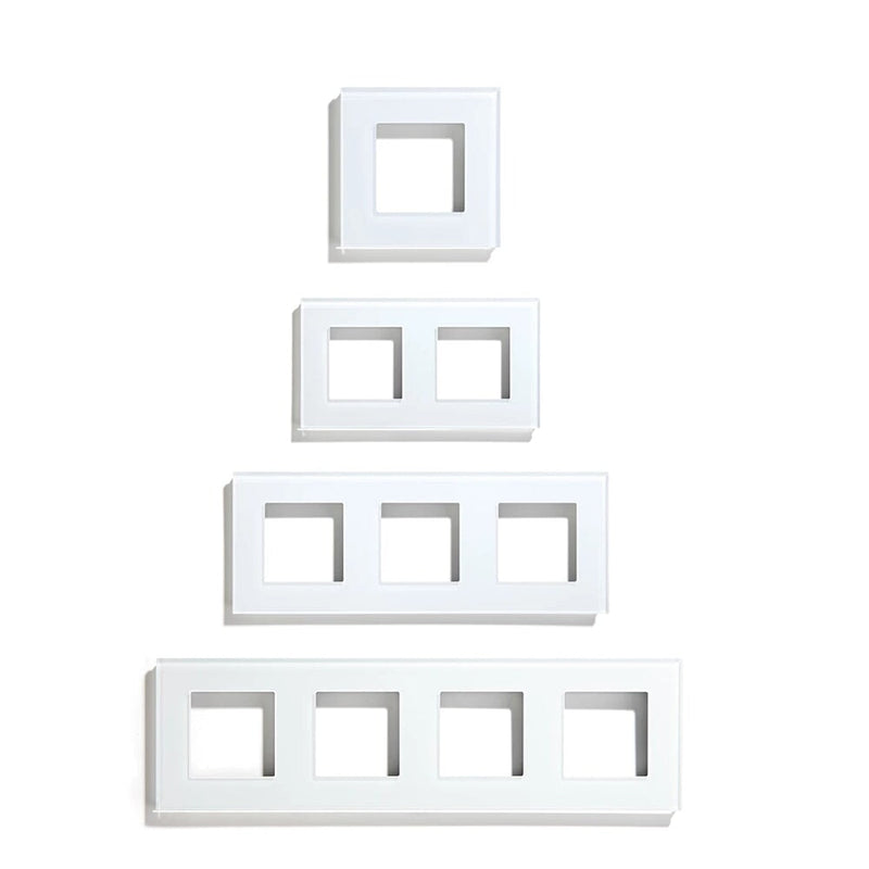 Bseed Crystal Glass Frames Socket Frame 4 Color 1/2/3/4/5 Slotes DIY P